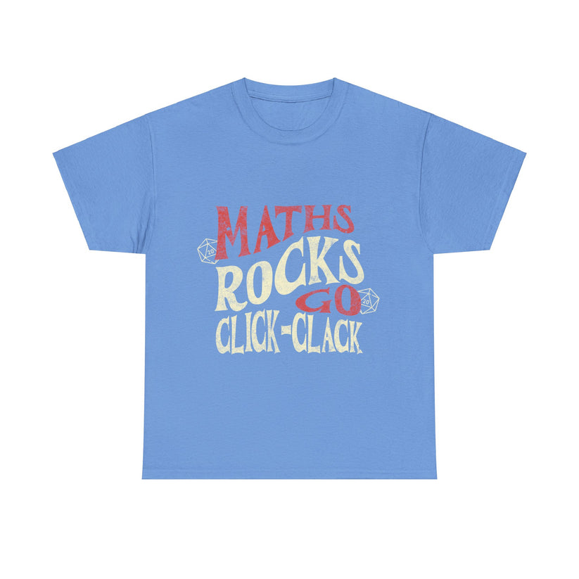 Dnd Shirt 'Maths Rocks Go Click Clack' – Nerd Byte Boutique